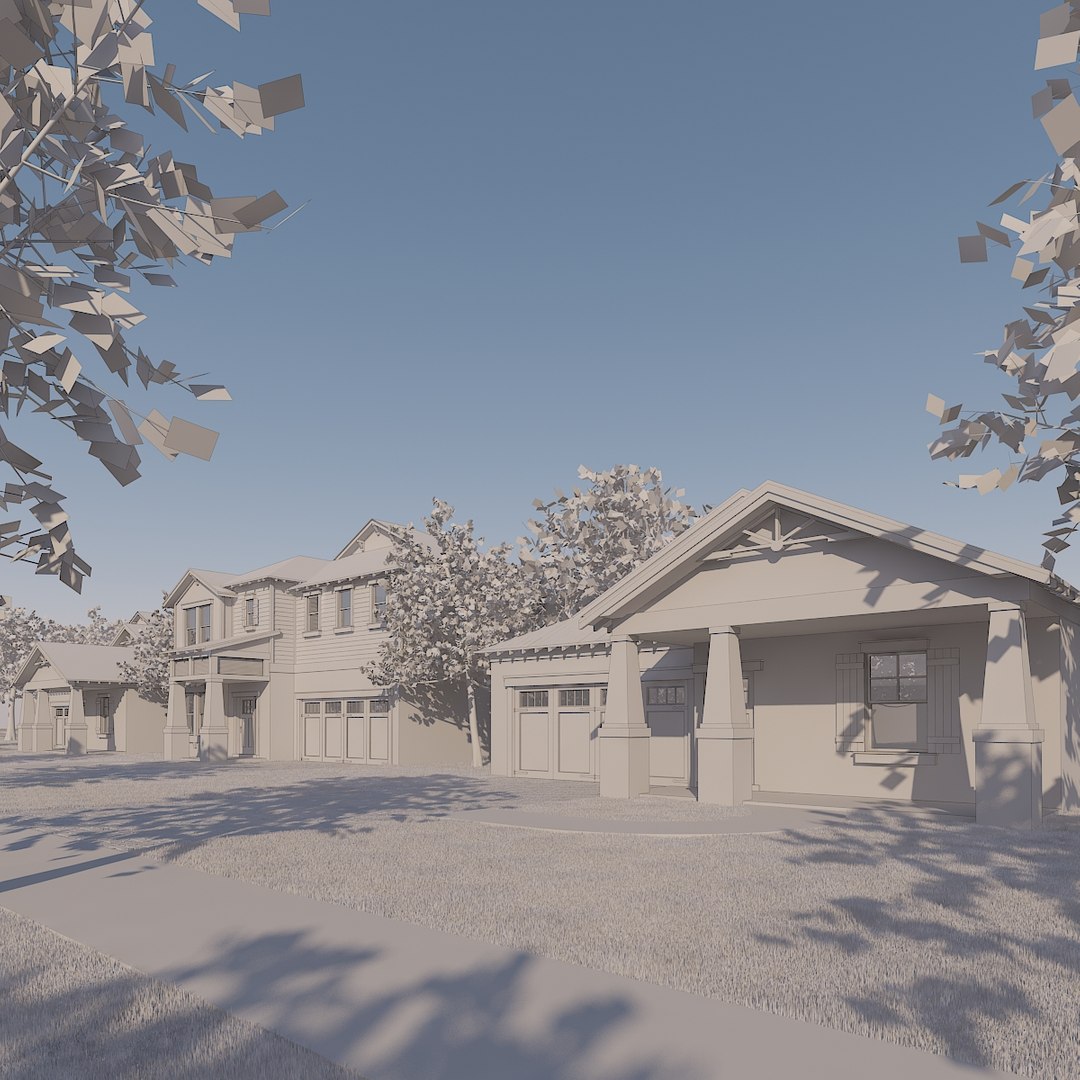 Street View Neighborhood Model - TurboSquid 1405462