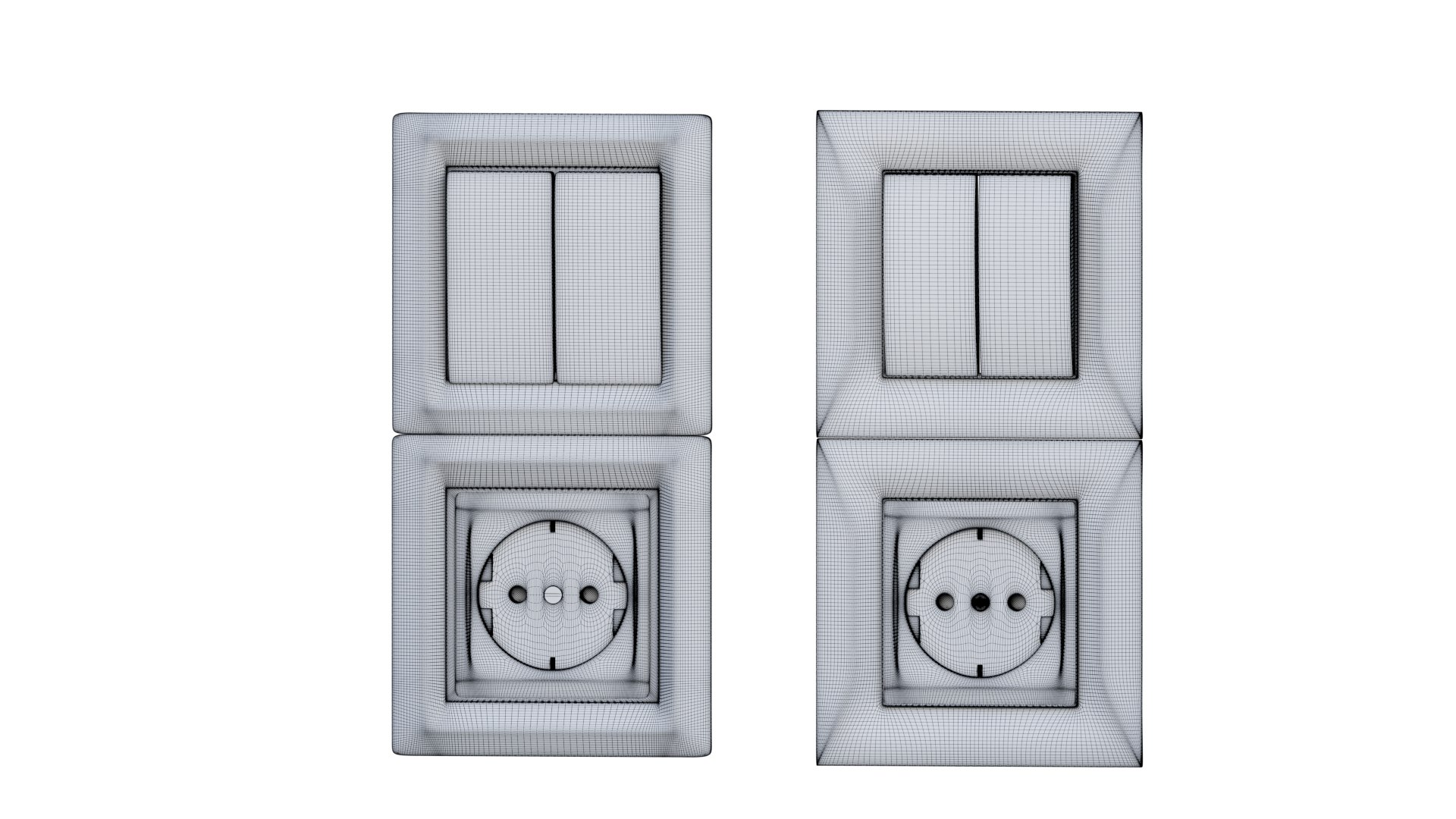 3d Model Switch Socket Collection Model - TurboSquid 1760596