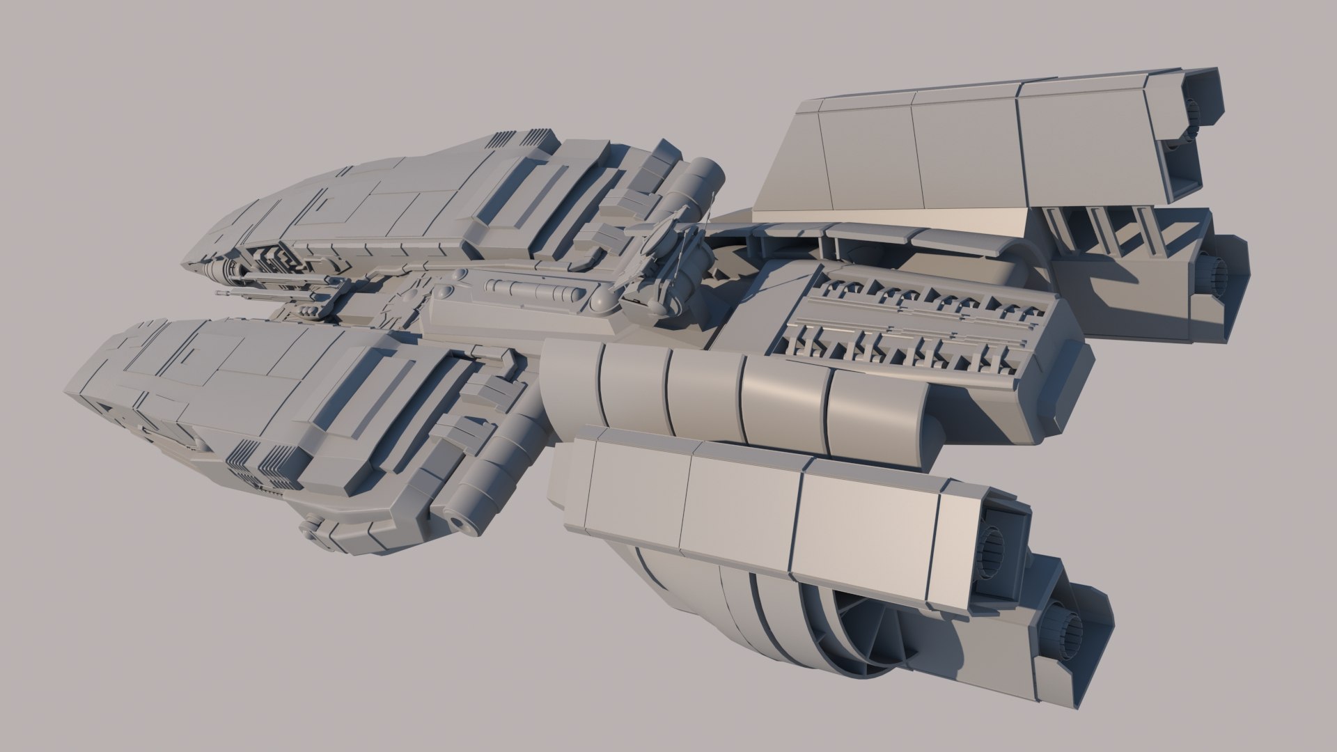 Sci Fi Spaceship 3D Model - TurboSquid 1741579