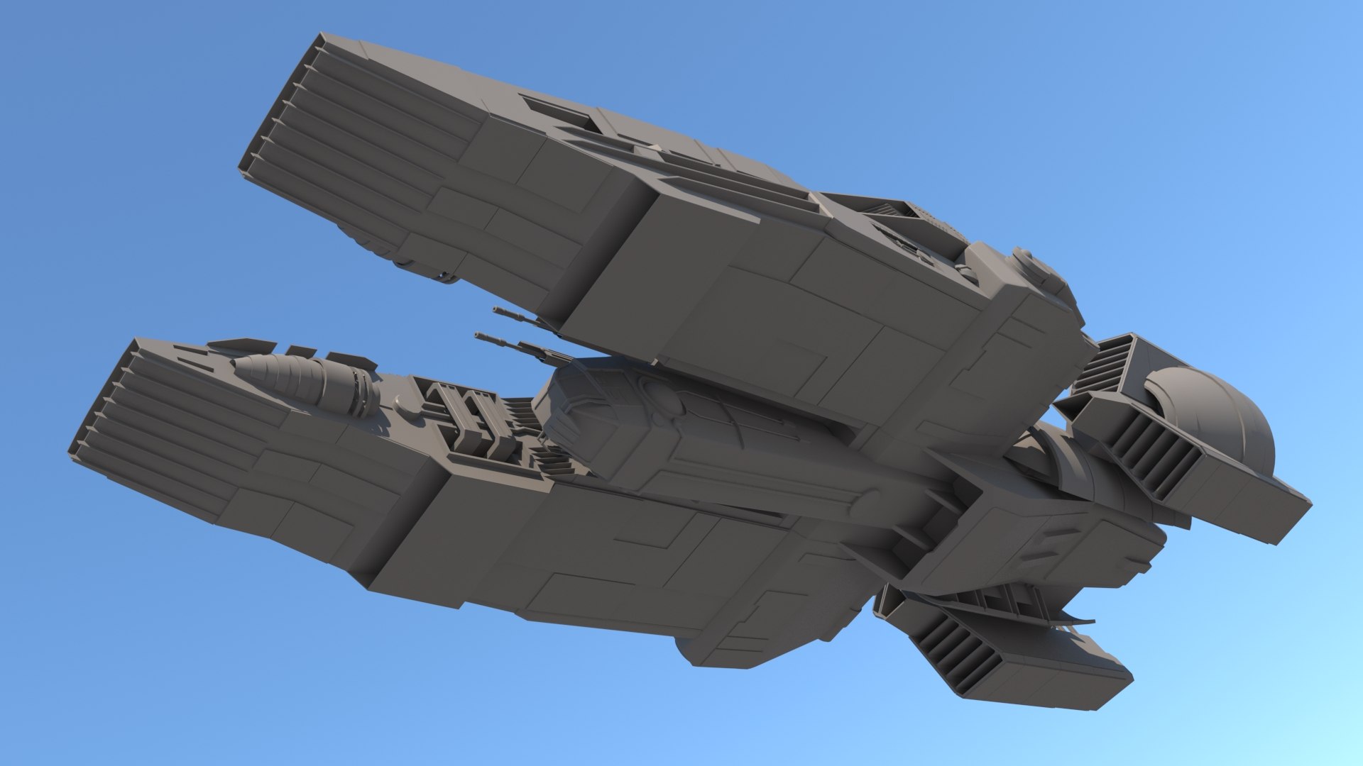 Sci Fi Spaceship 3D Model - TurboSquid 1741579