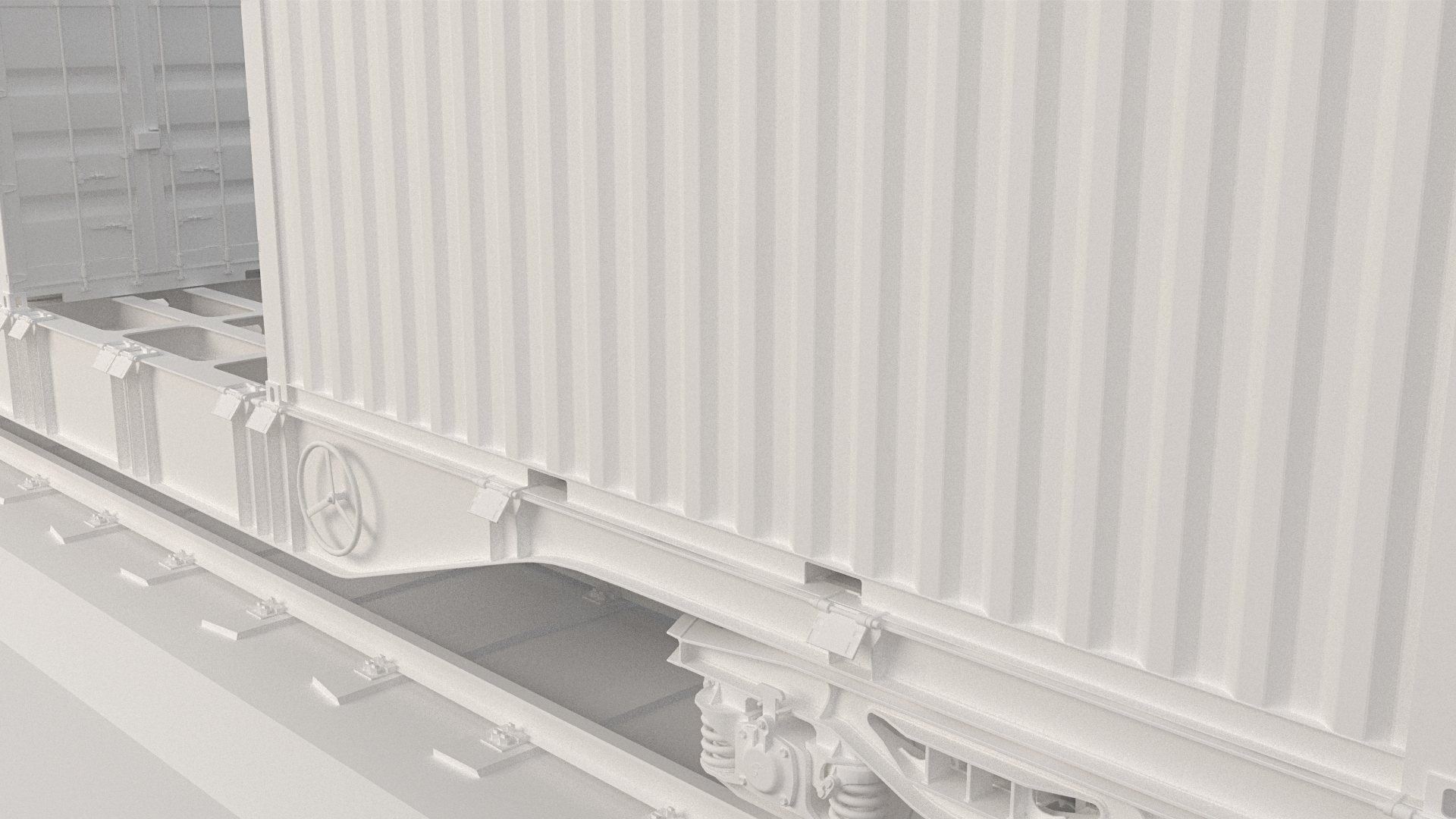 Container Train Sgs 3D Model - TurboSquid 1524041