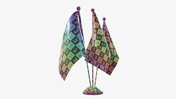 3D model decorative desk flag - TurboSquid 1697851