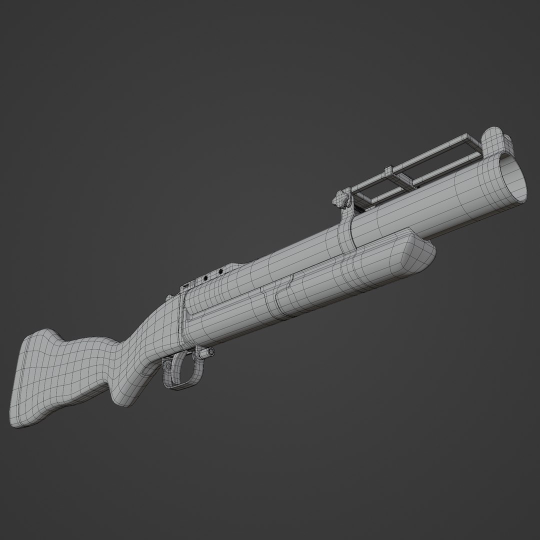 Grenade Launcher 3D Model - TurboSquid 2064274