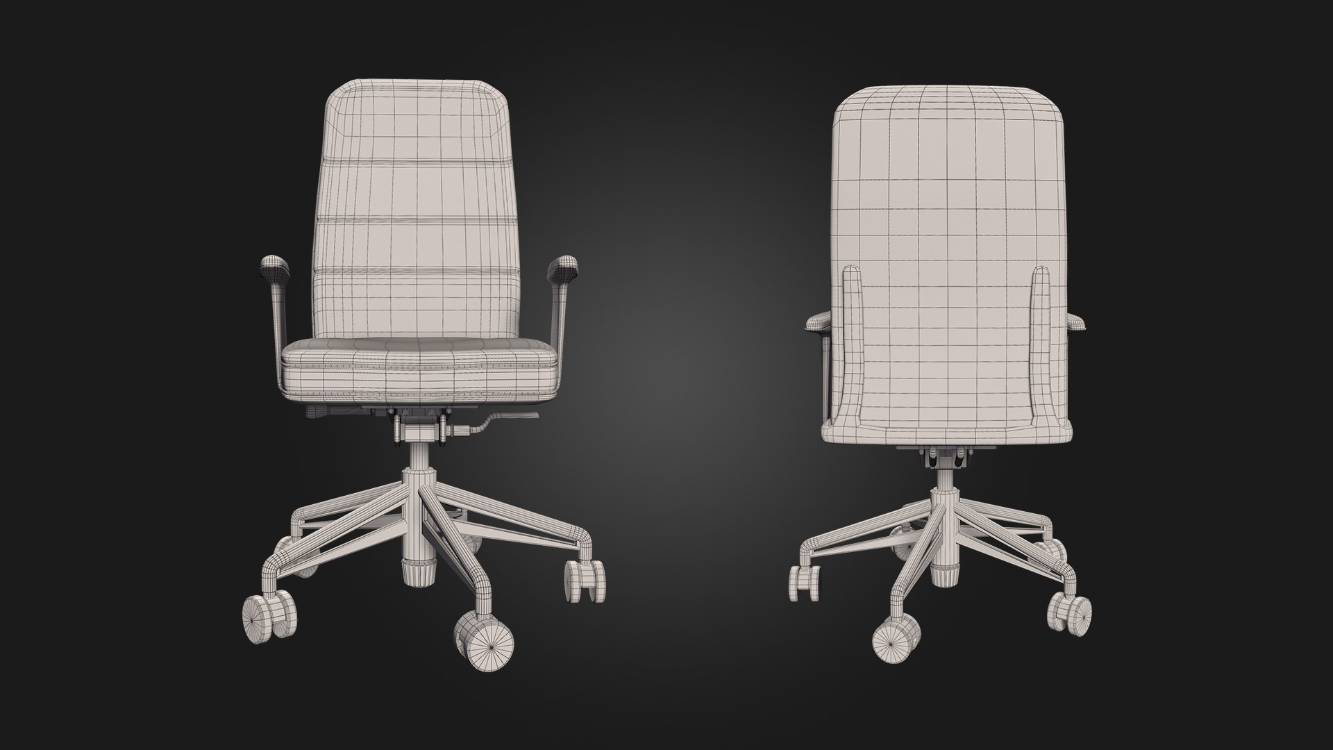 3D Office Chair V1 Model - TurboSquid 2134250