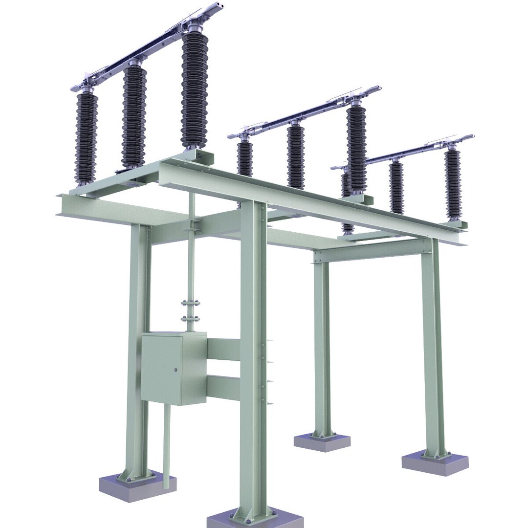 Substation Double Break Disconnector 29 3D Model - TurboSquid 2098670