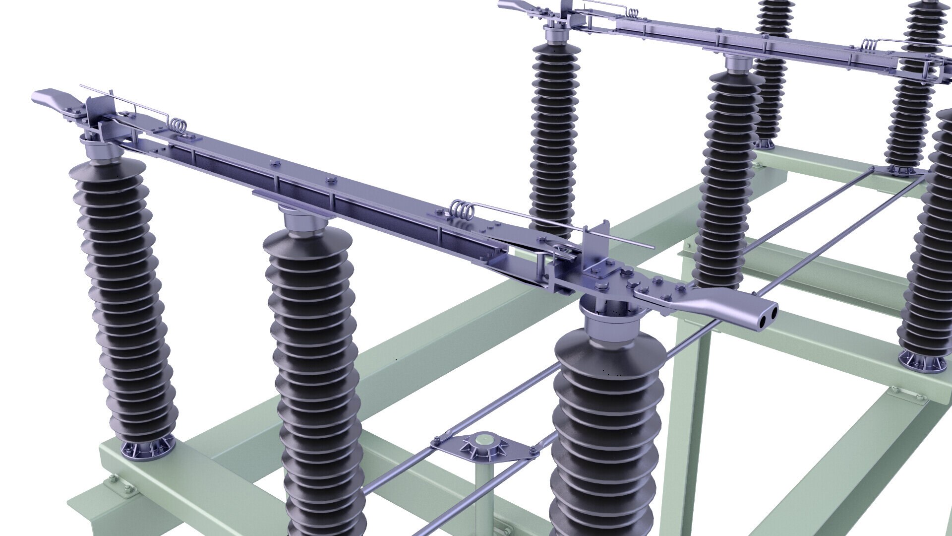 Substation Double Break Disconnector 29 3D Model - TurboSquid 2098670