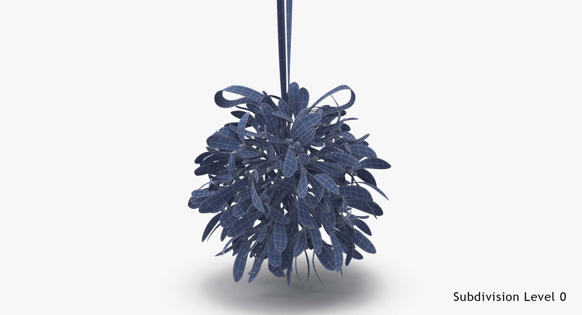 mistletoe bouquet 3d model