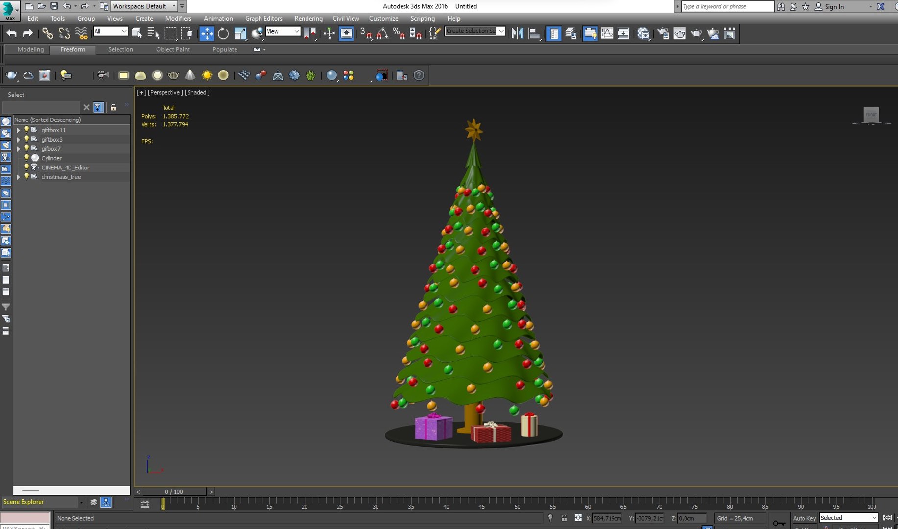 Christmas Tree 3D Model - TurboSquid 2134552