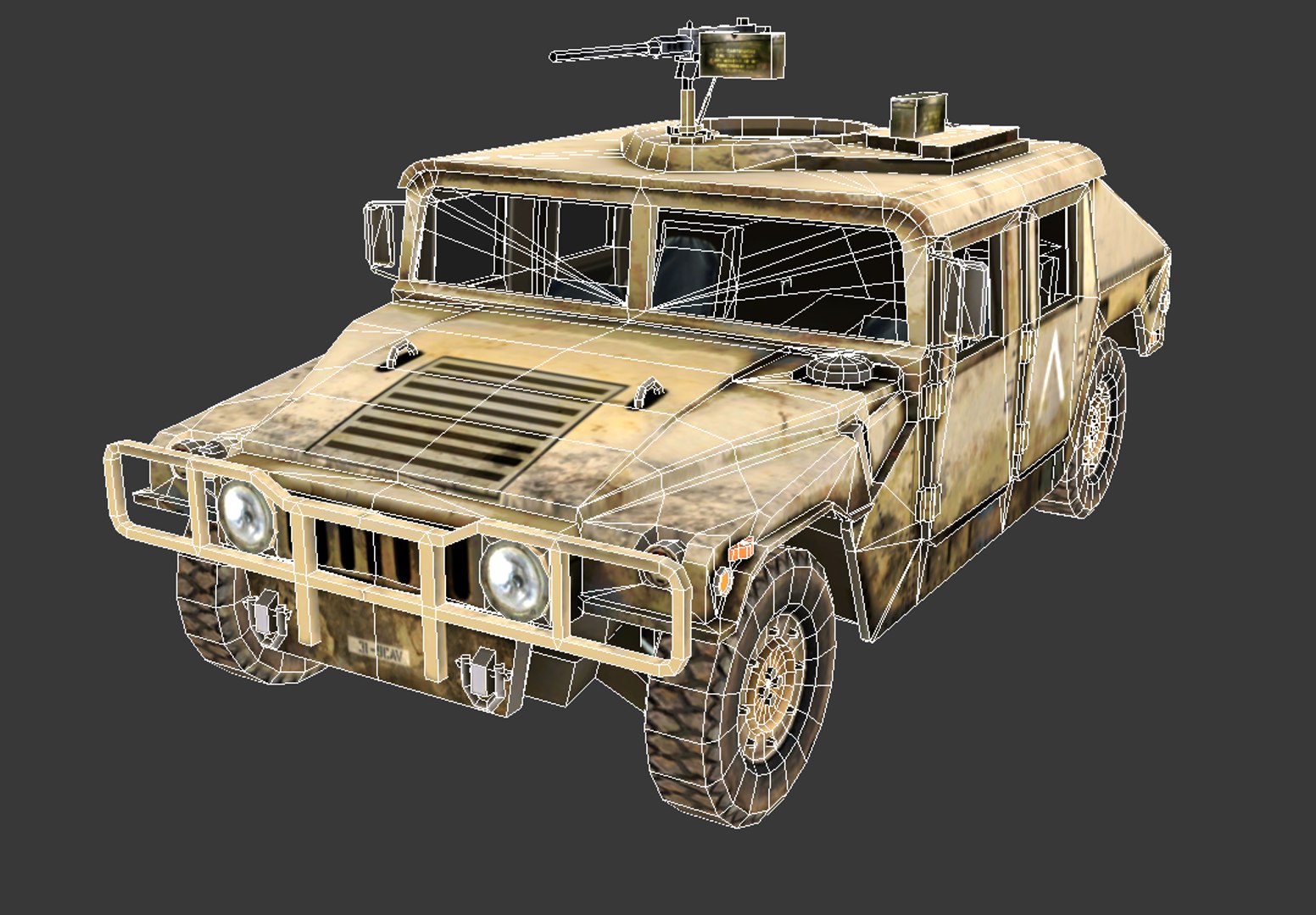 3D Hmmwv Humvee Model - TurboSquid 1538036