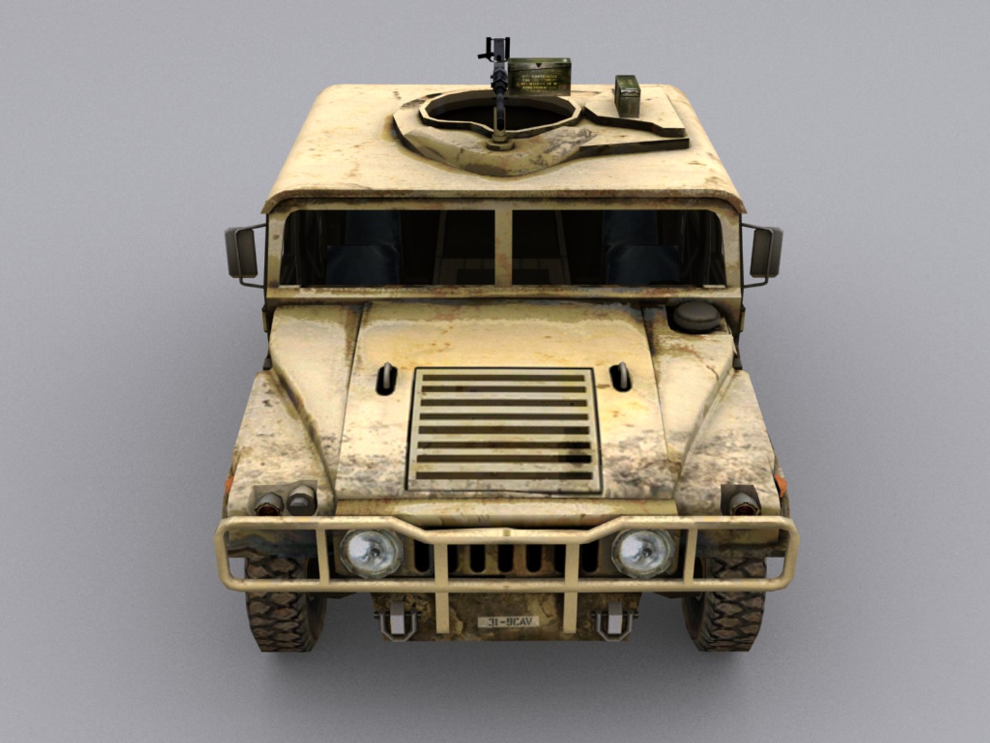 3D Hmmwv Humvee Model - TurboSquid 1538036