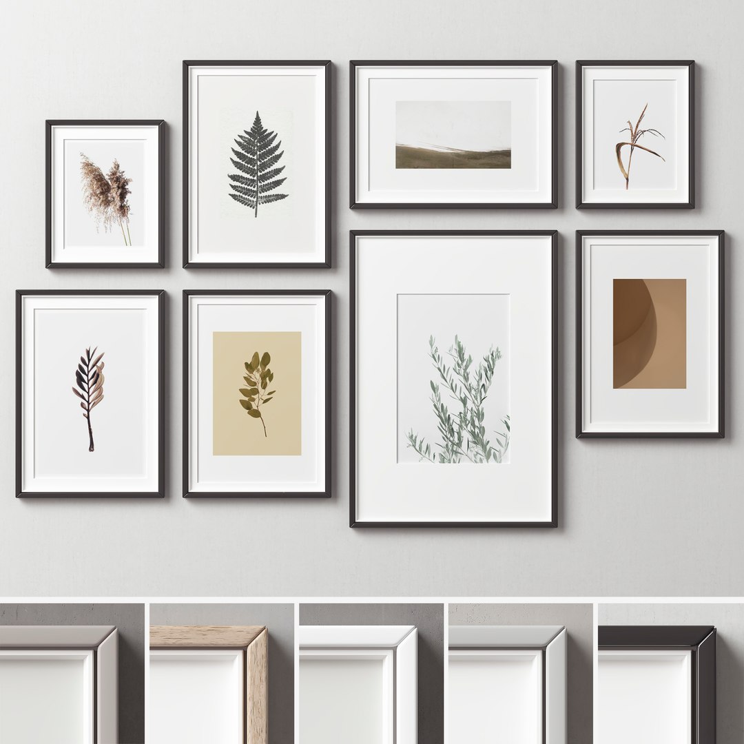 3D Model Picture Frames Set-271 - TurboSquid 1778256