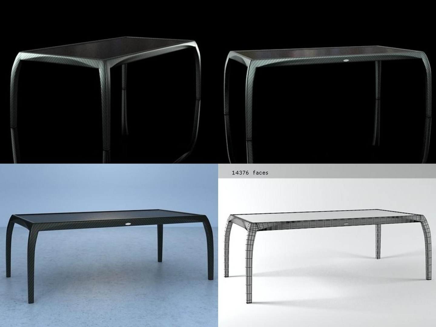 3D phoenix large dining table model - TurboSquid 1183621