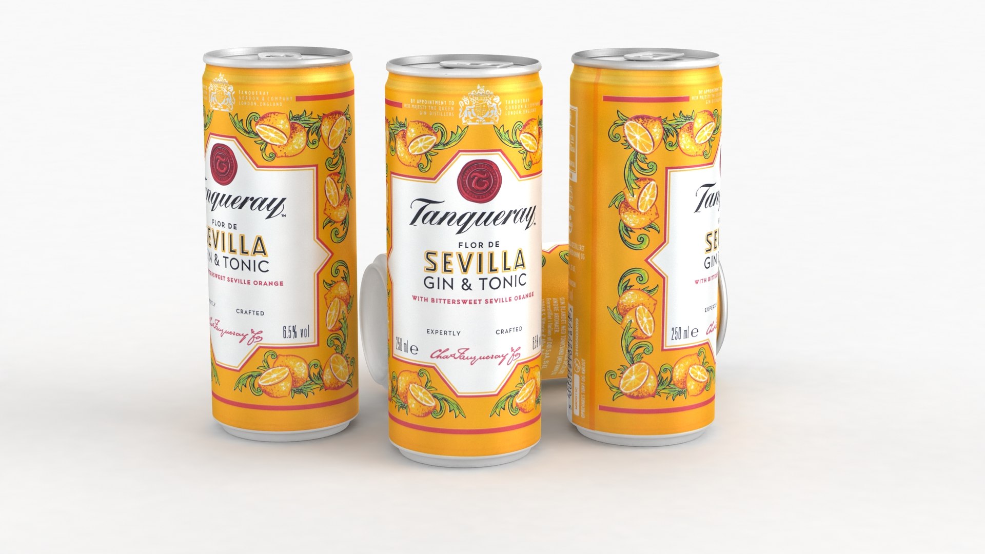 Alcohol Can Tanqueray Flor De Sevilla Gin And Tonic 250ml 2024 3D Model ...