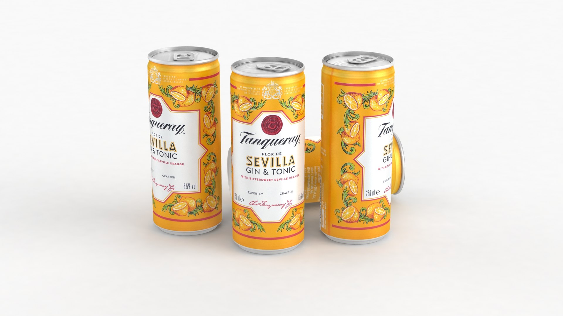 Alcohol Can Tanqueray Flor De Sevilla Gin And Tonic 250ml 2024 3D Model ...