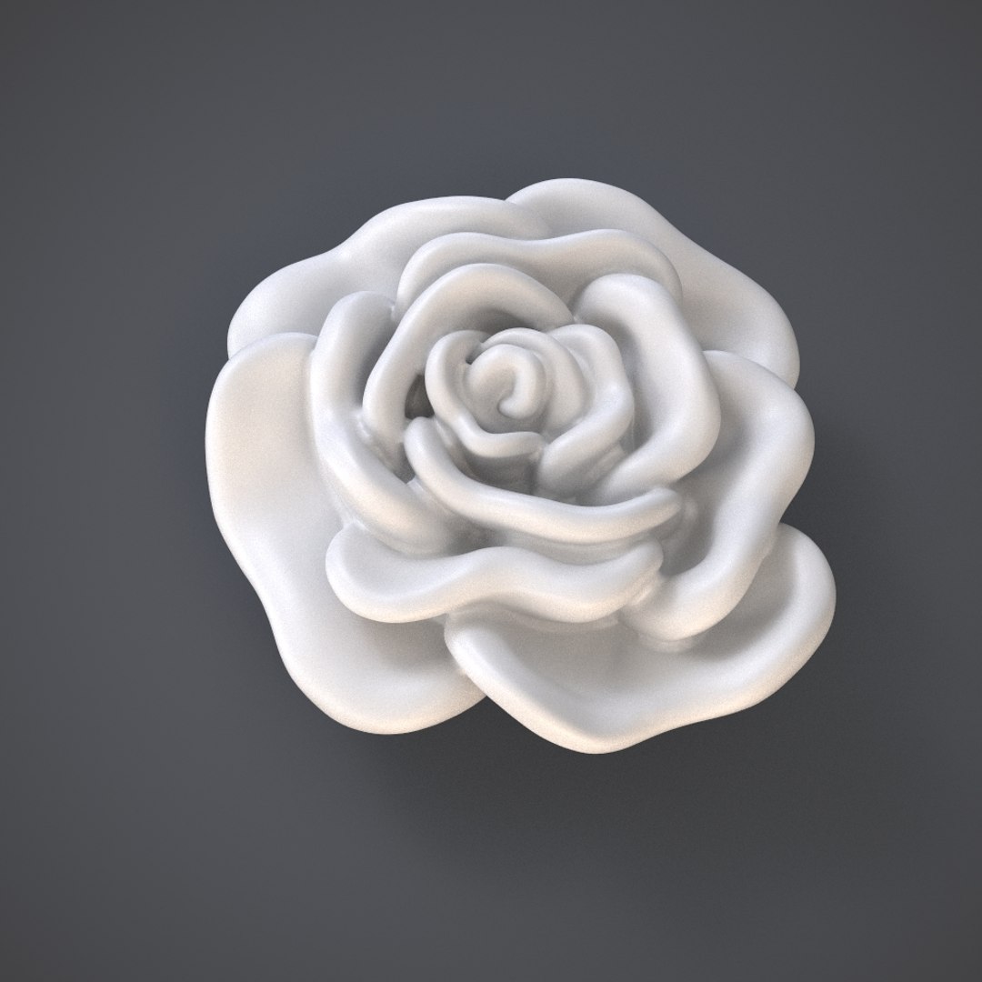 Rose Bloom Print 3d 3ds