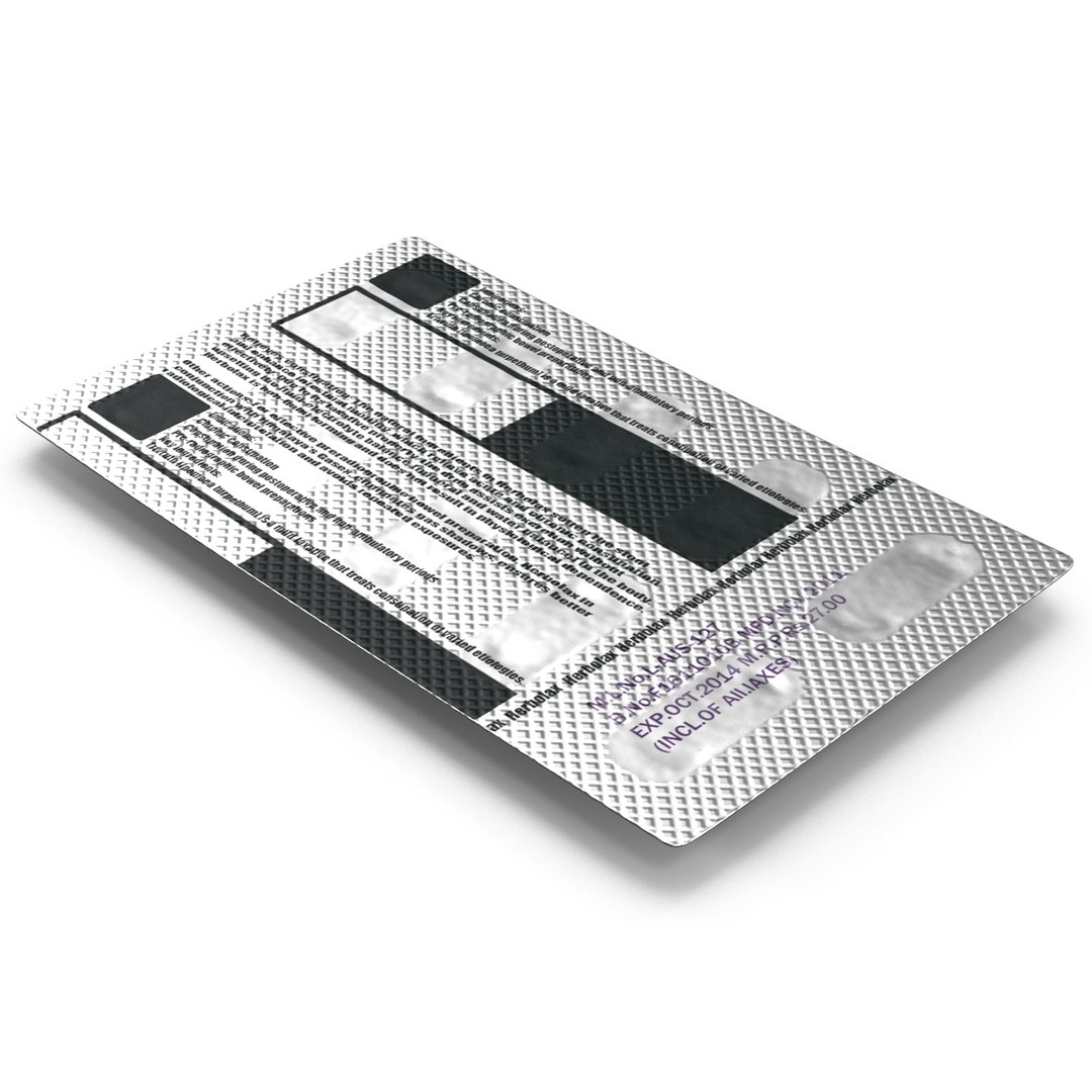 3ds max capsule blister pill pack