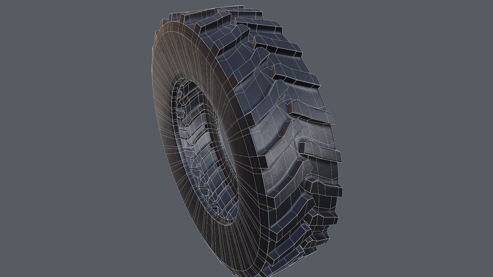 3d Model Tractor Tire