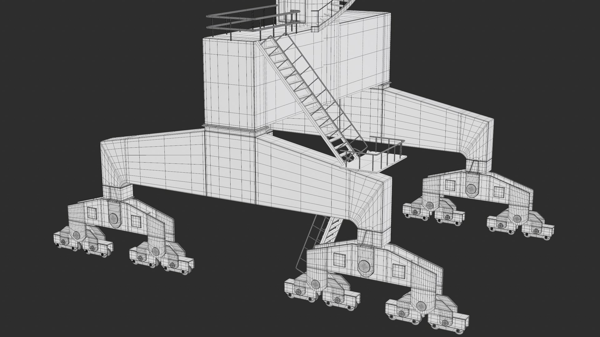 Port Crane Orange PBR 3D Model - TurboSquid 2022248