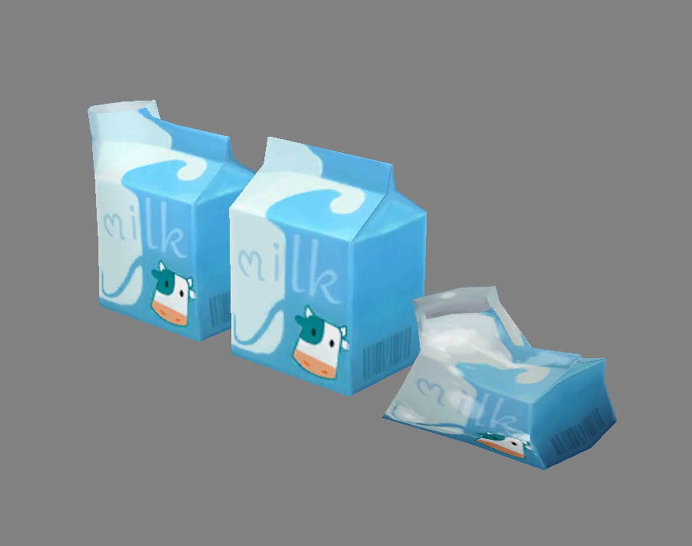 Garbage Milk 3D Model - TurboSquid 1679255