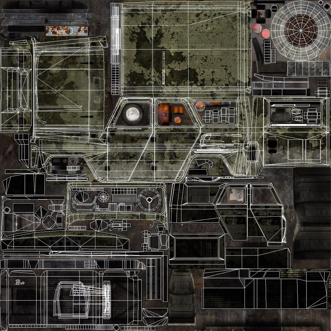 russian military uaz-3151 3d model