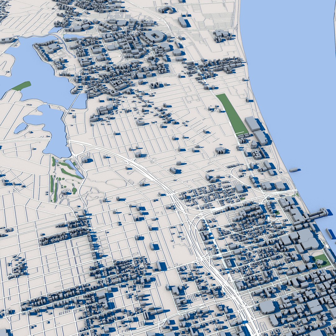 3D Baton Rouge City Louisiana - TurboSquid 2410037