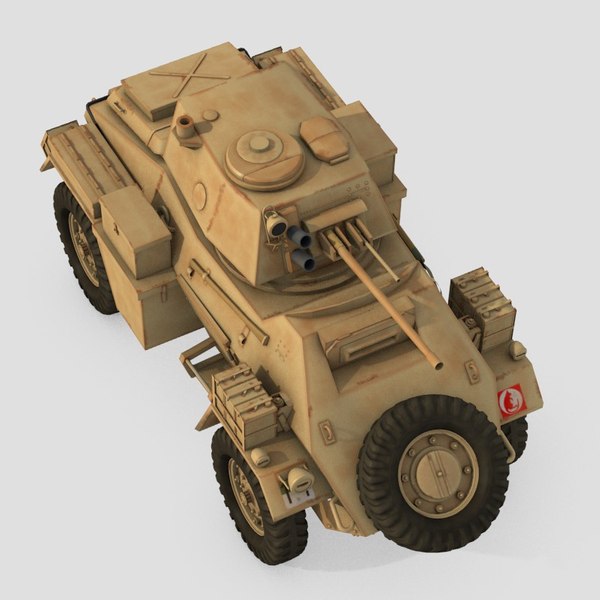 british humber armoured car 3d obj