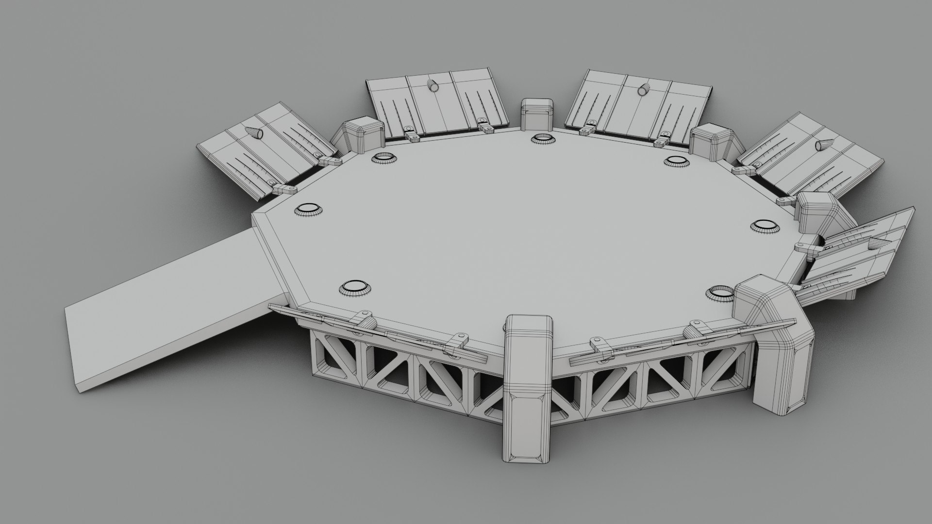 Landing Pad - Game Ready - PBR Model - TurboSquid 1923727