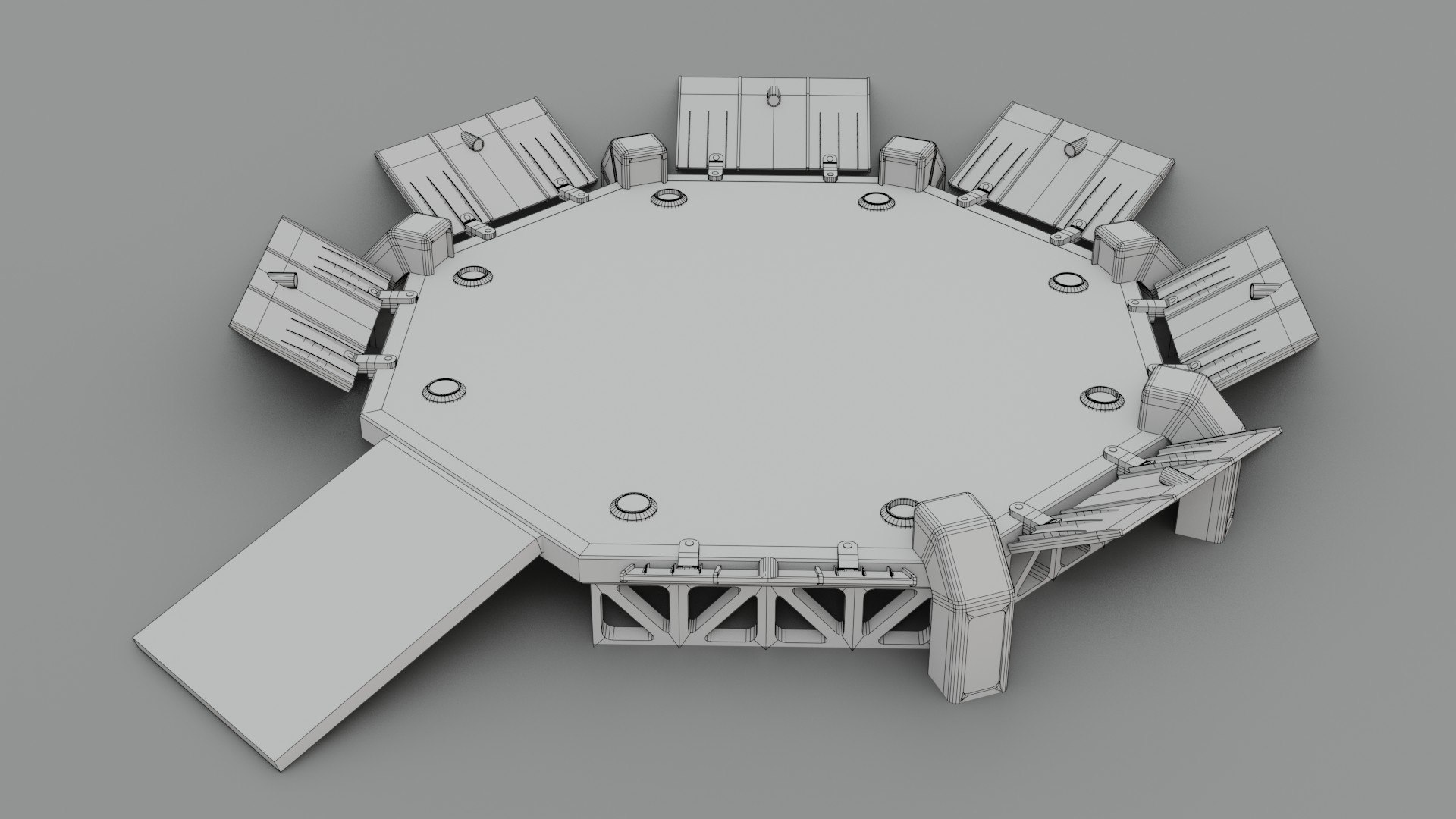 Landing Pad - Game Ready - PBR Model - TurboSquid 1923727