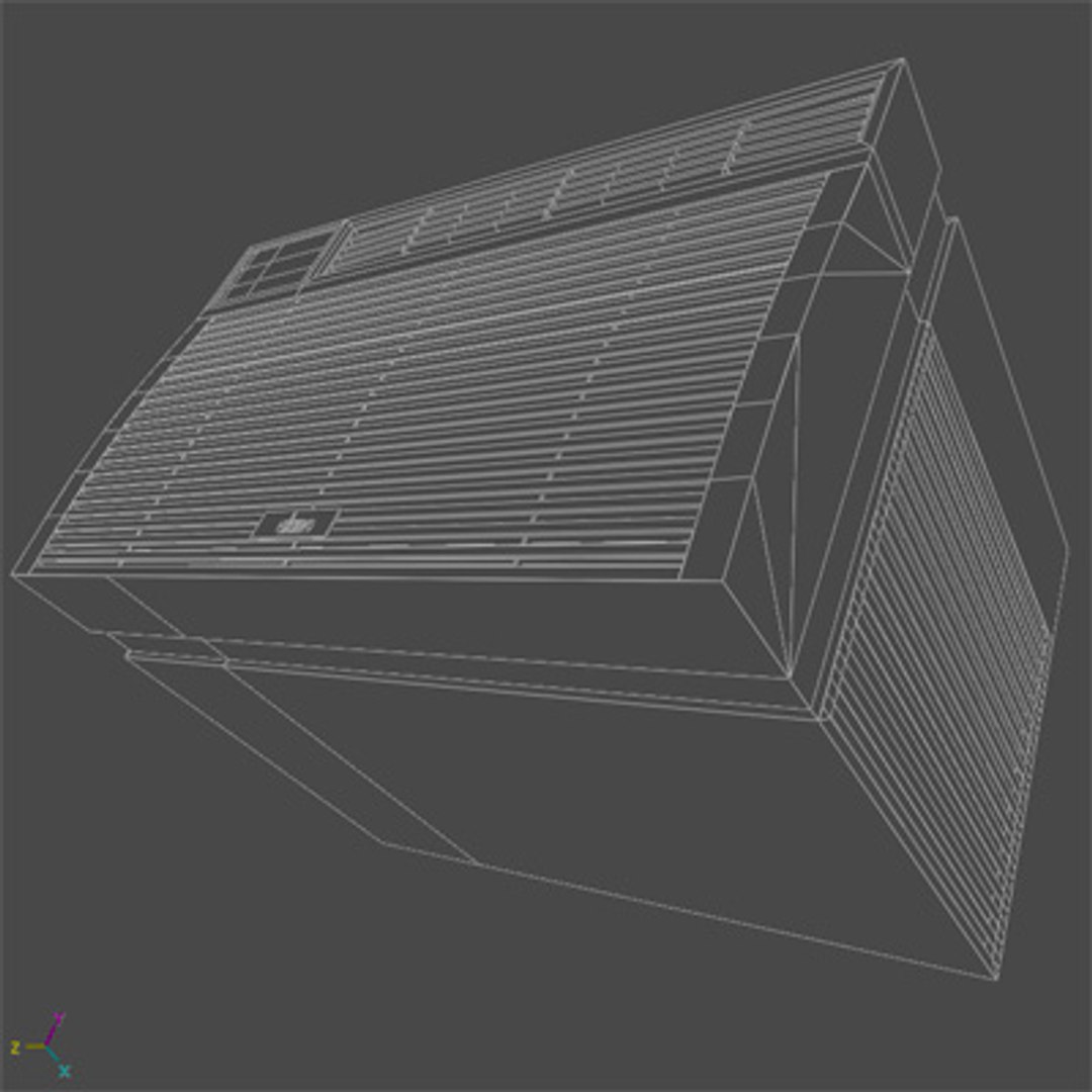 3d Window Air Conditioner Model