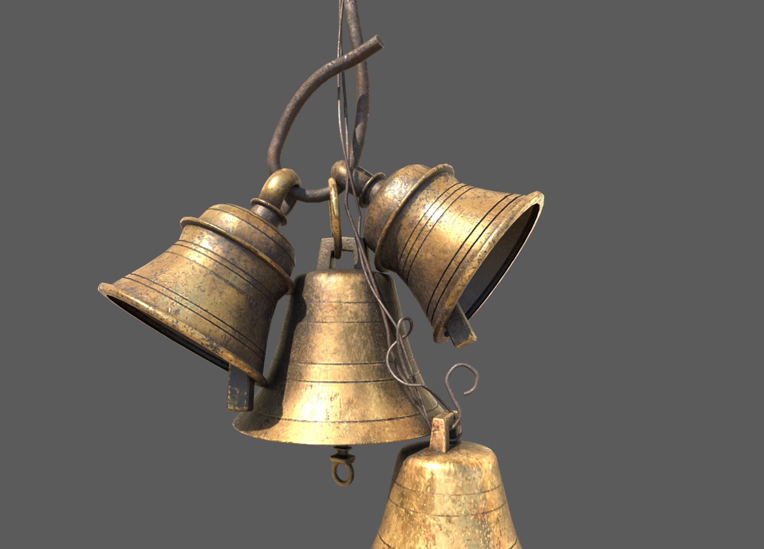 3D Temple Bells Model - TurboSquid 1781356