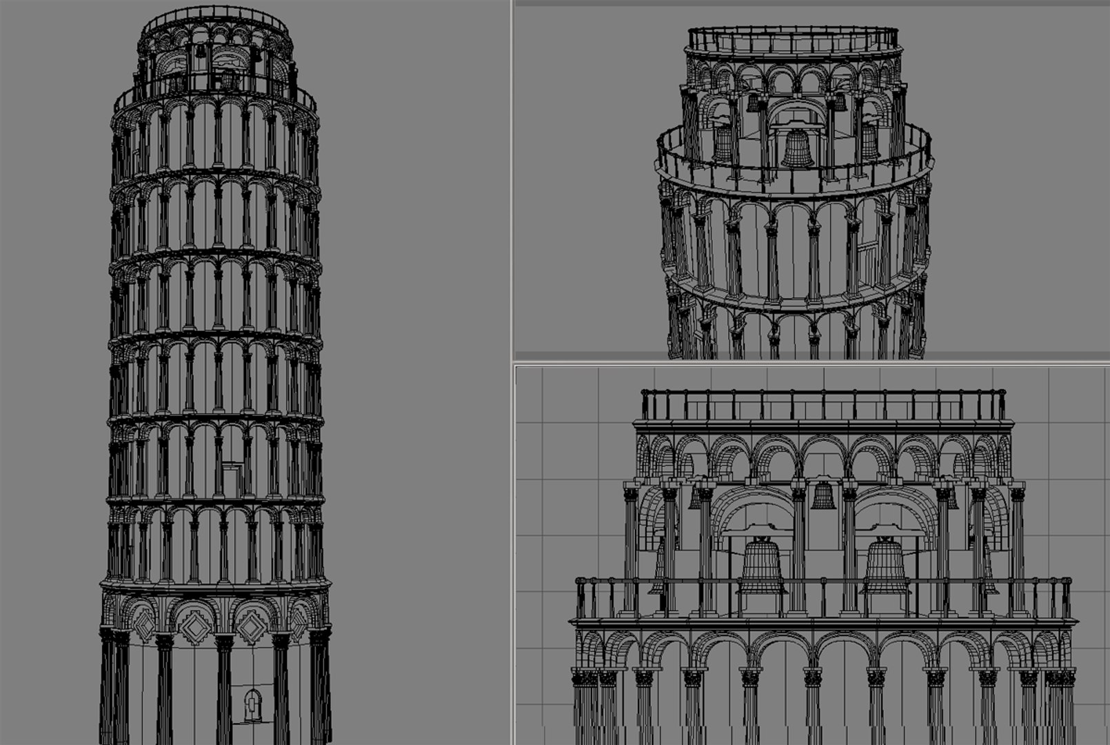3d Model Leaning Tower Pisa
