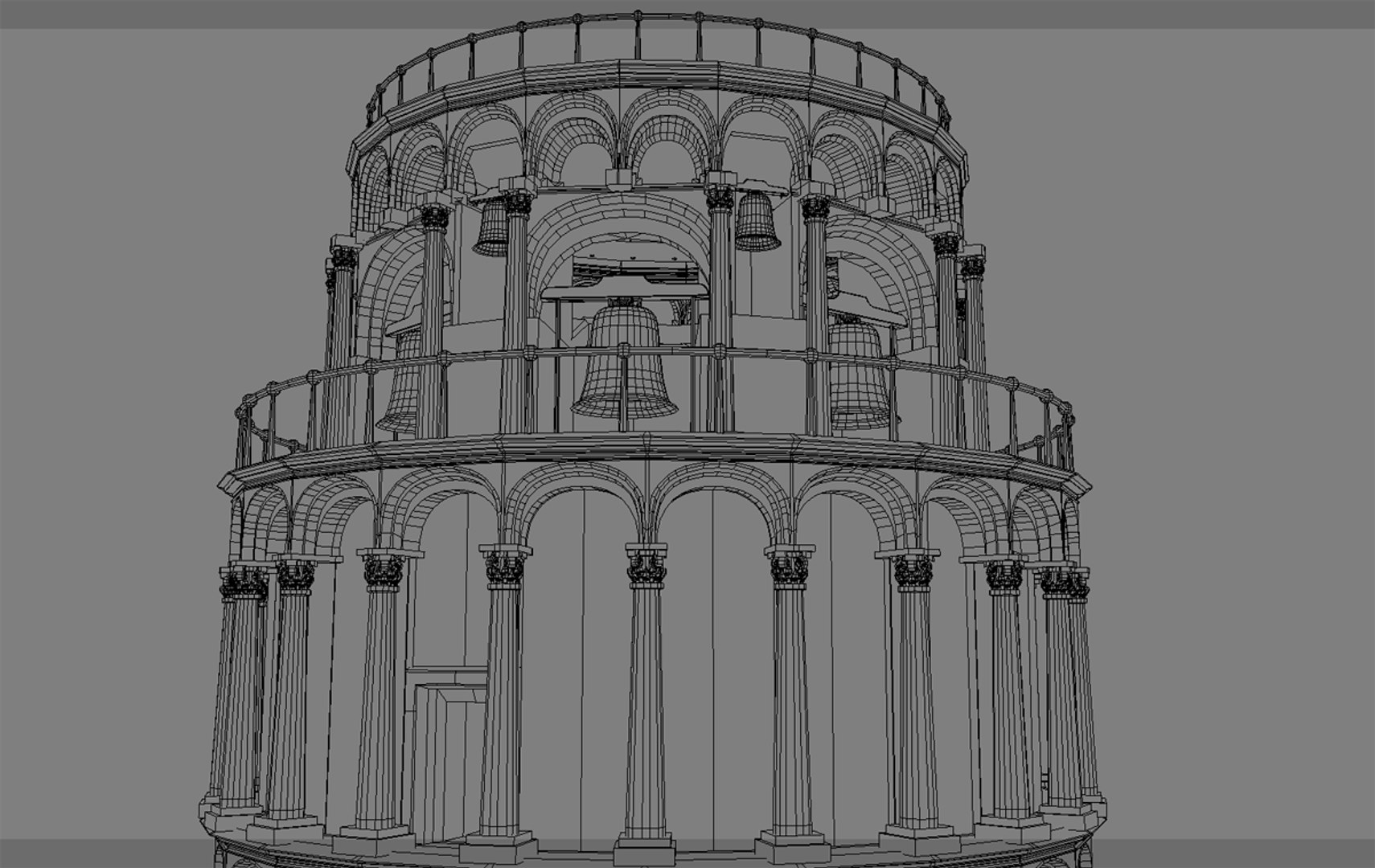 3d Model Leaning Tower Pisa