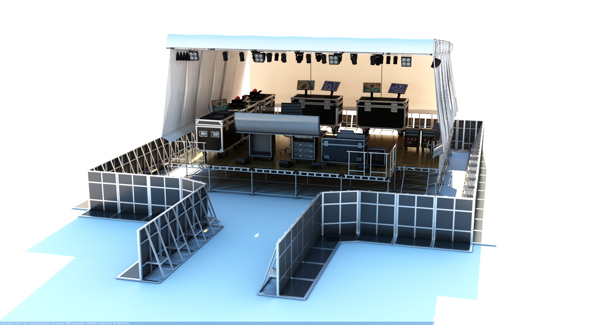 Umf-stage Control Room Vi 3D Model - TurboSquid 1149806