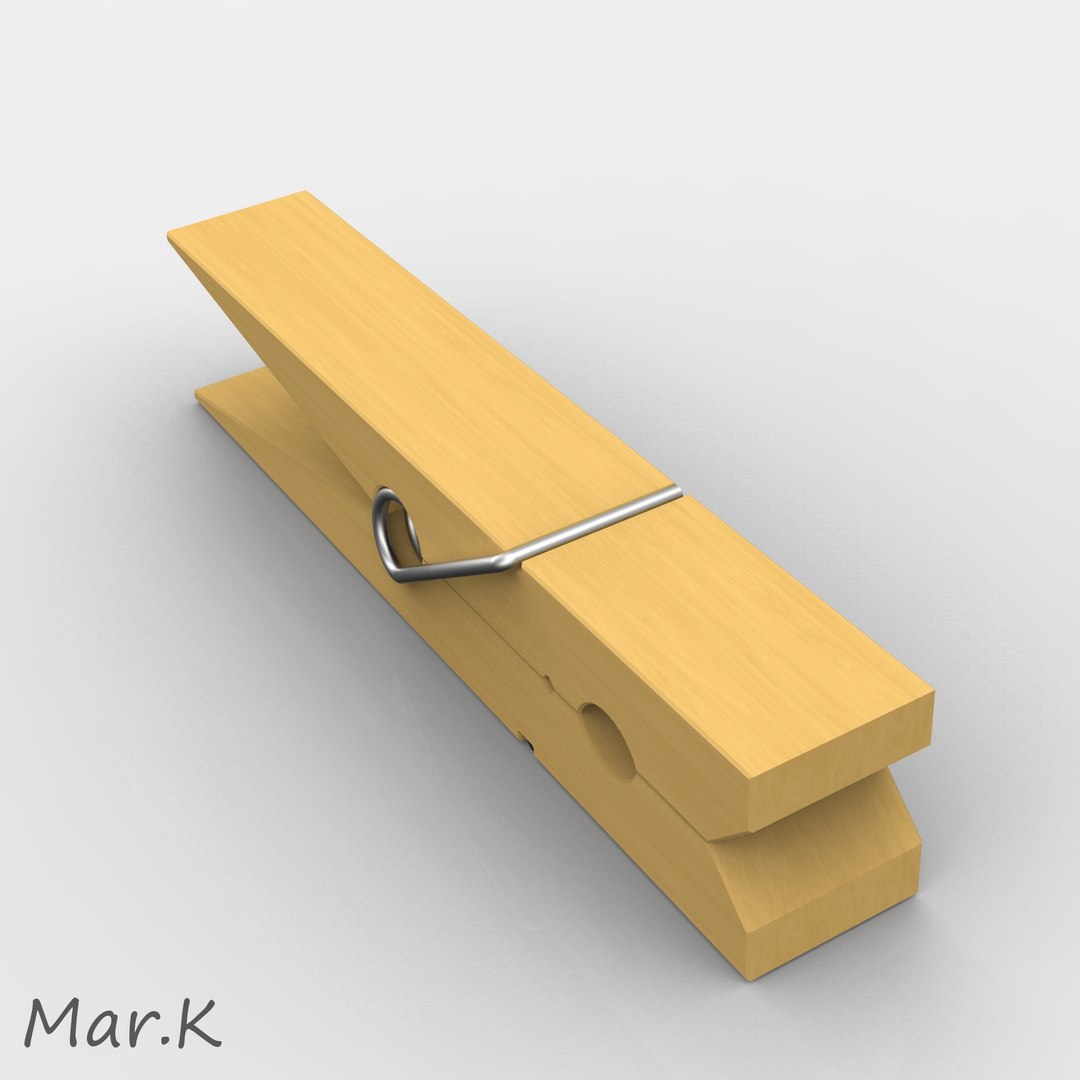 Clothespin Cloth Pin 3d Obj