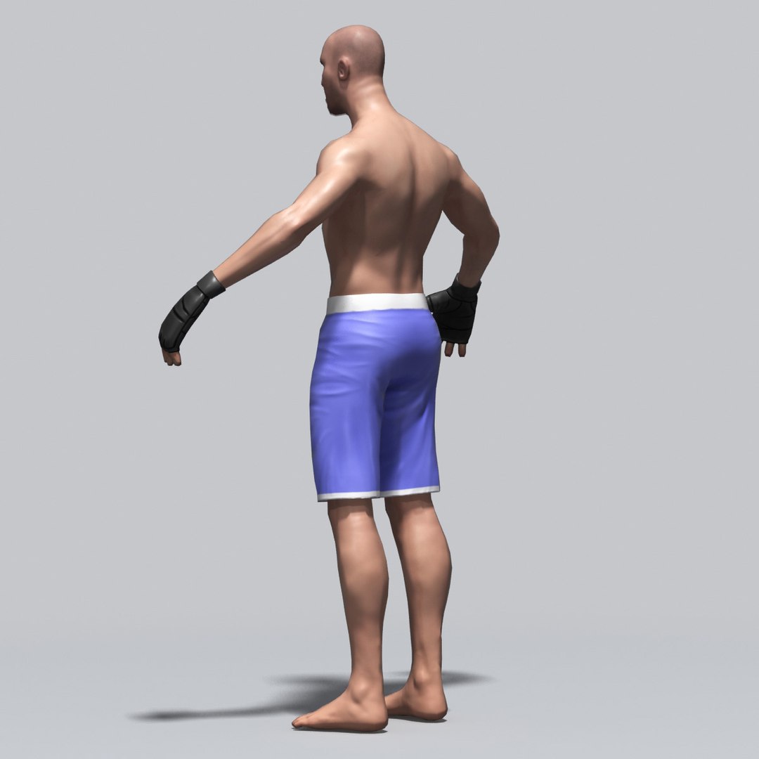 martial arts mma fighter 3d model