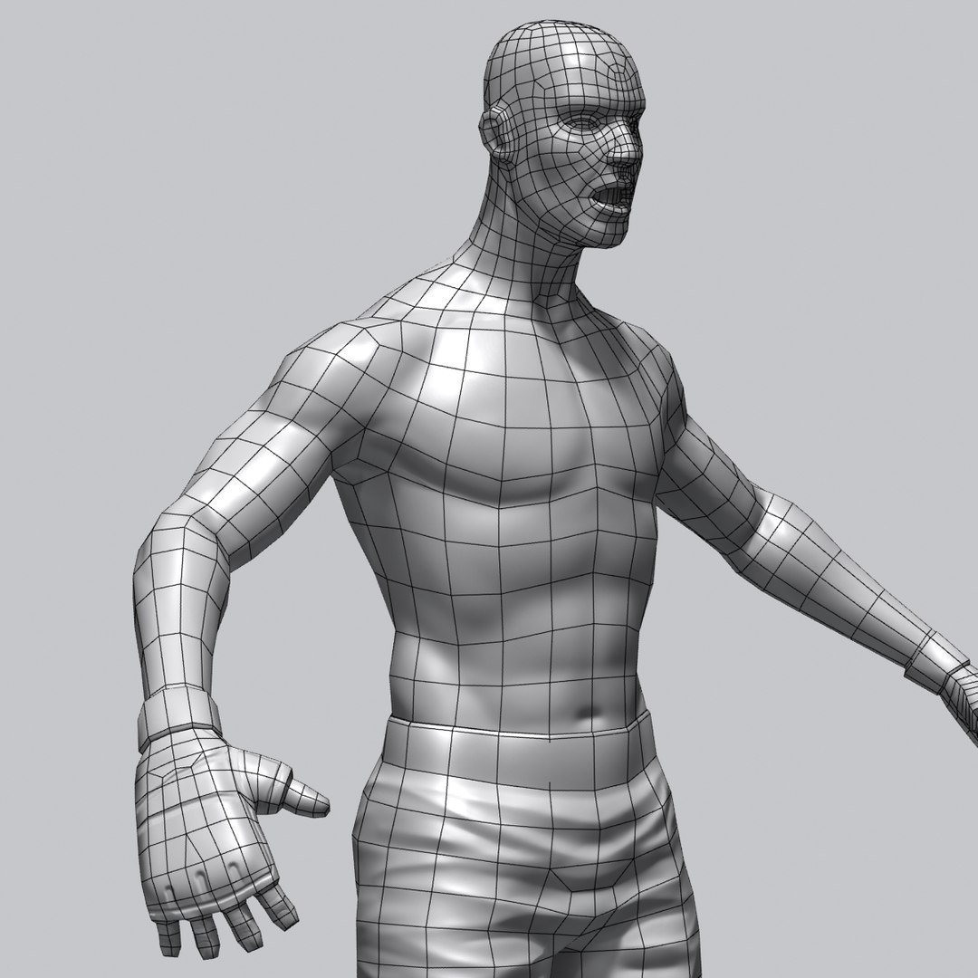 martial arts mma fighter 3d model
