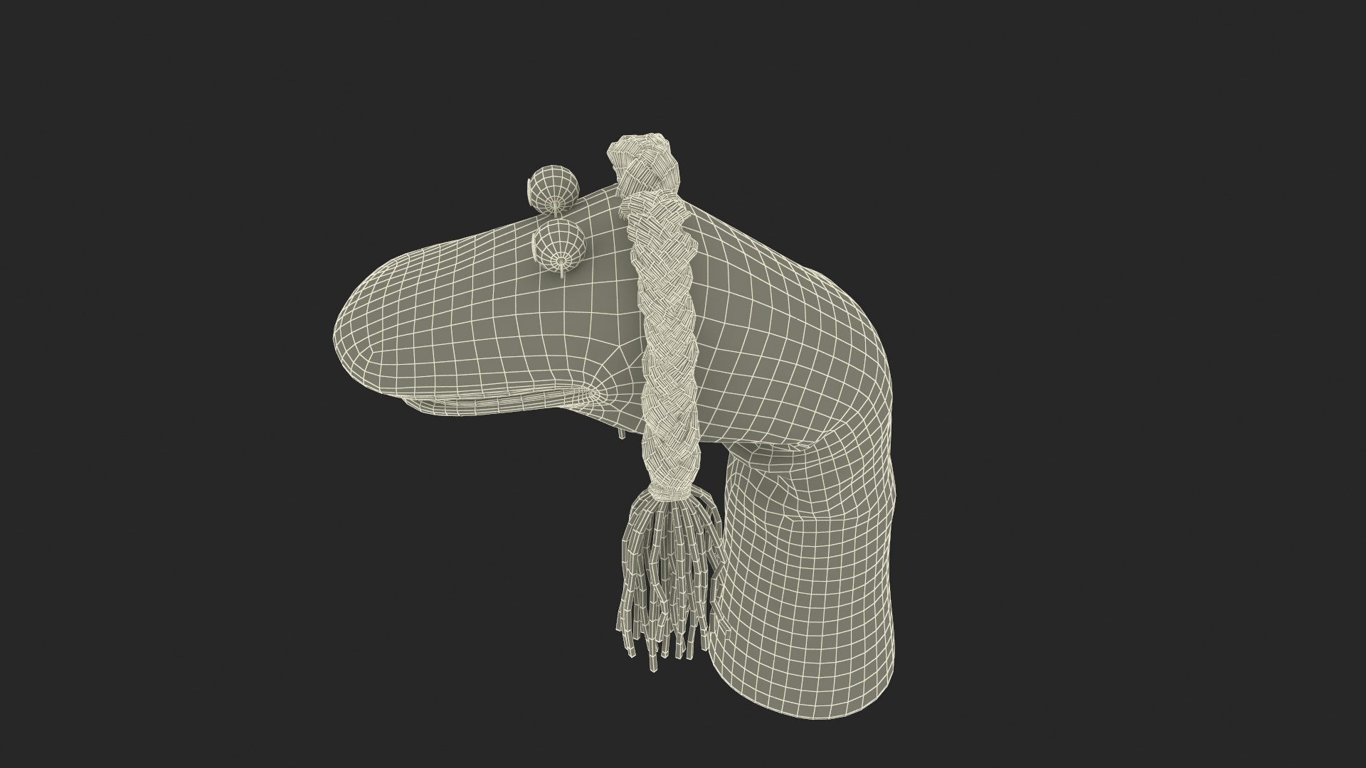 Striped Sock Puppet Girl Rigged For Maya Model - TurboSquid 2320913