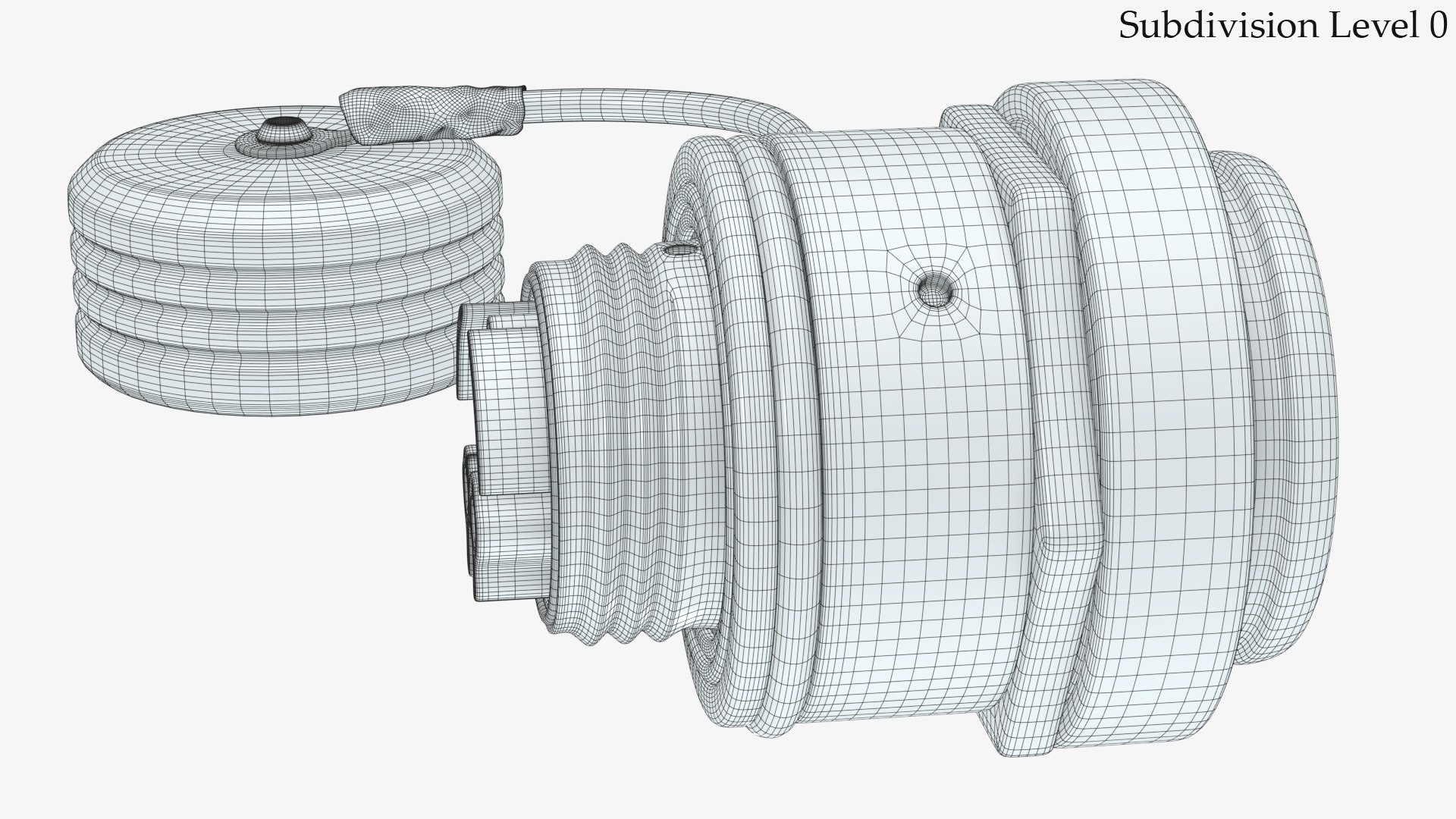 Fiber Optic Connector Type 13 3D model - TurboSquid 2068053