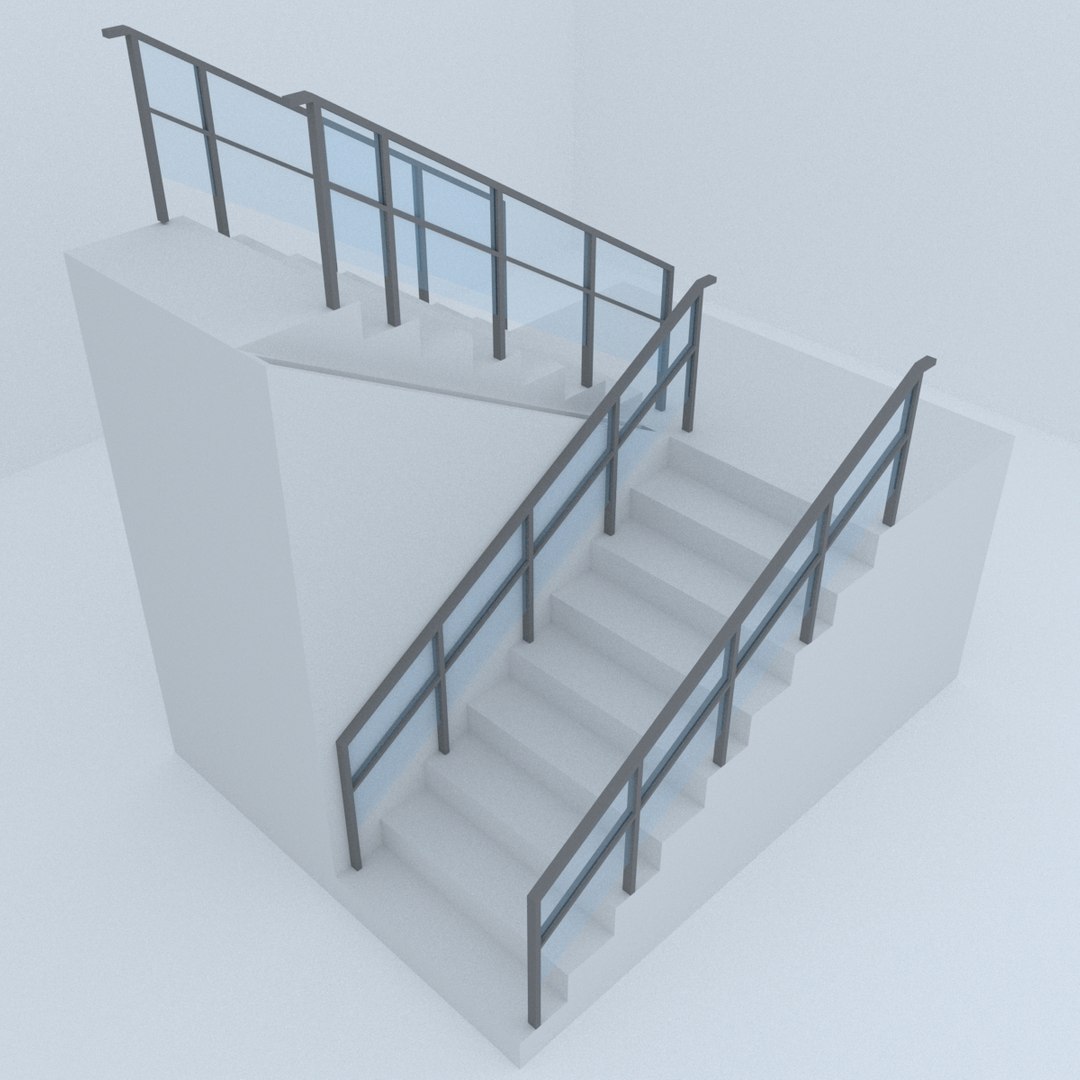 Stairs Architectural Design 3D Model - TurboSquid 1196893