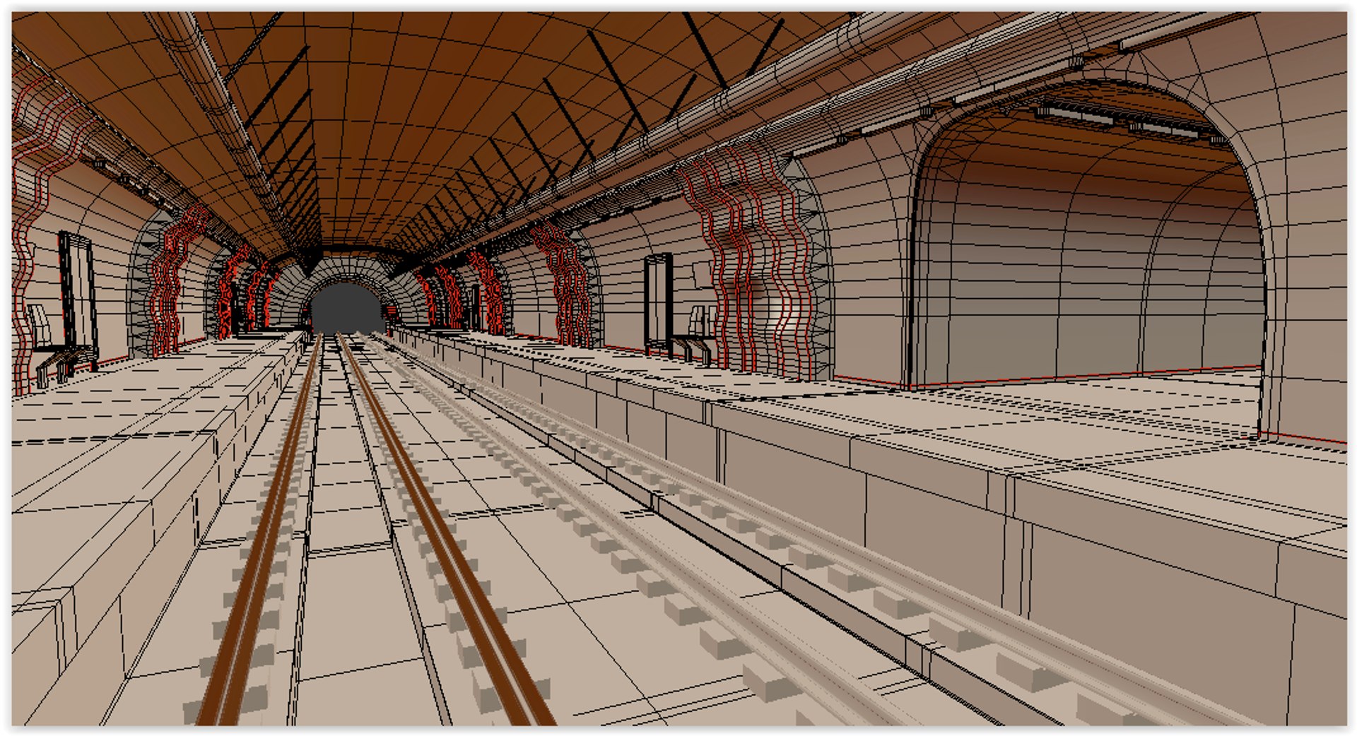 Metro Station 3D Model - TurboSquid 1336412