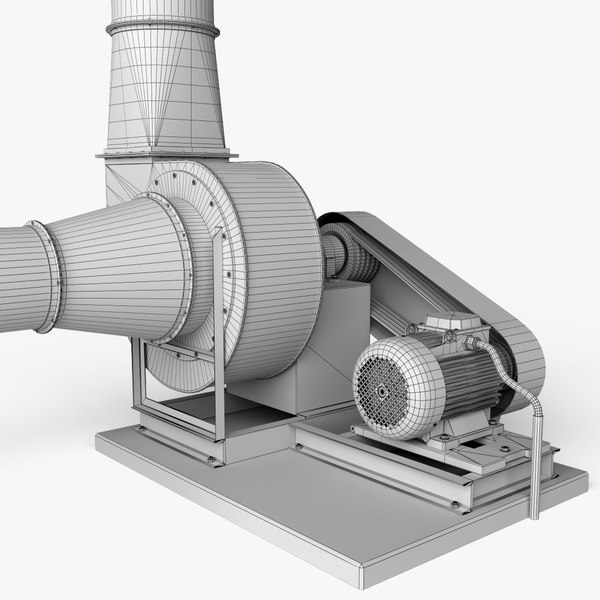 3d model industrial fan