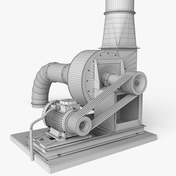 3d model industrial fan