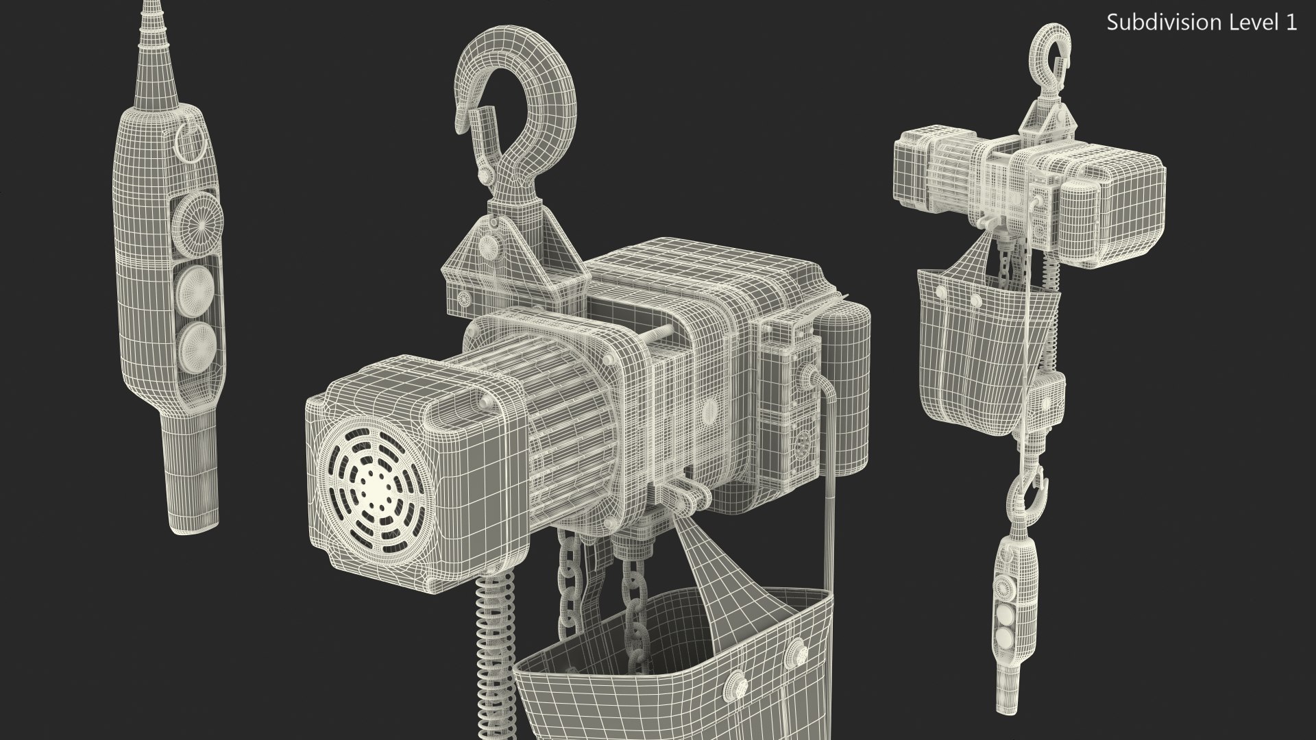 3D Model Inch Electric Chain Hoist - TurboSquid 1713109