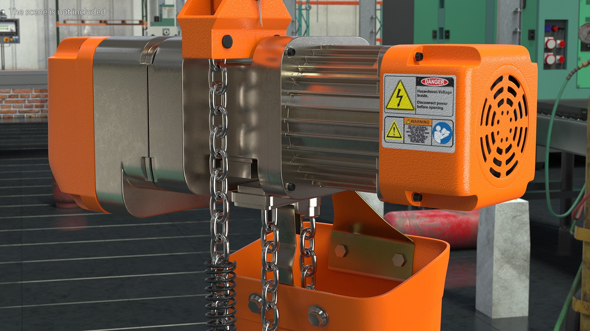 3D Model Inch Electric Chain Hoist - TurboSquid 1713109