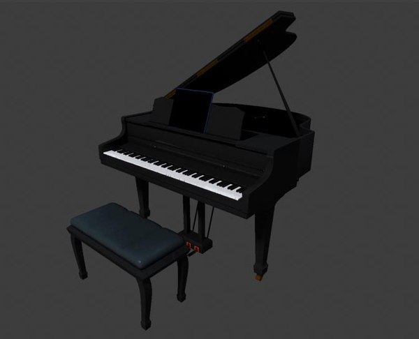3d model piano