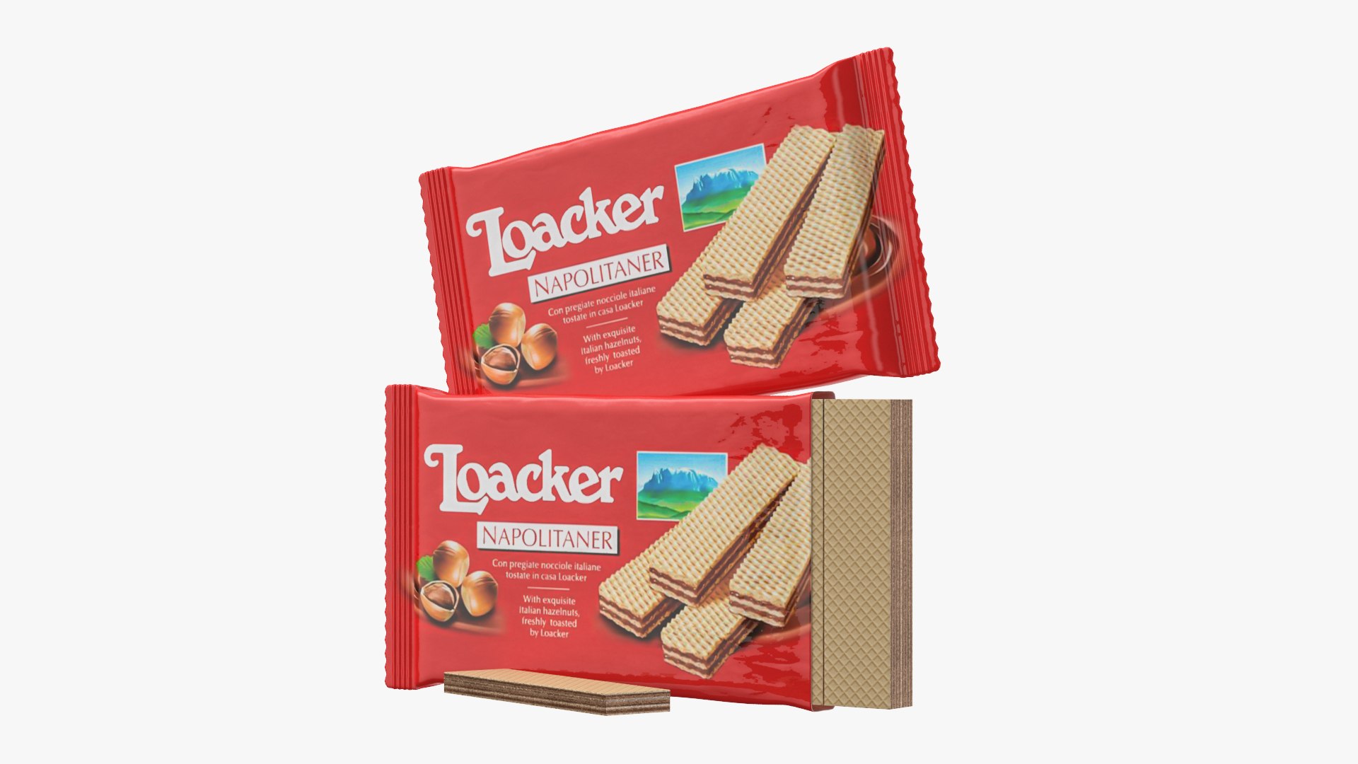 3D Model Bar Wafer Loacker - TurboSquid 1670235