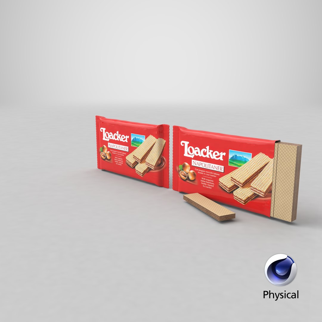 3D Model Bar Wafer Loacker - TurboSquid 1670235