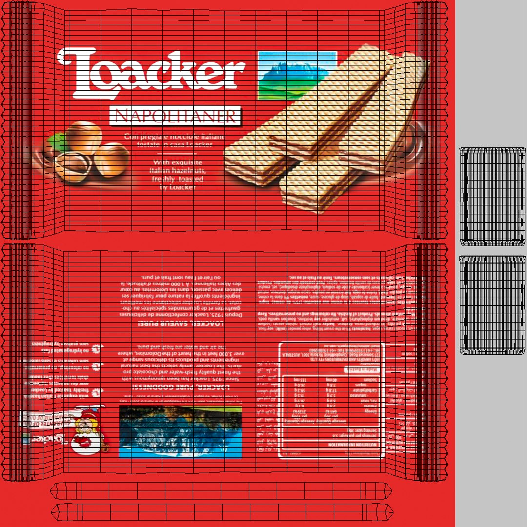 3D Model Bar Wafer Loacker - TurboSquid 1670235
