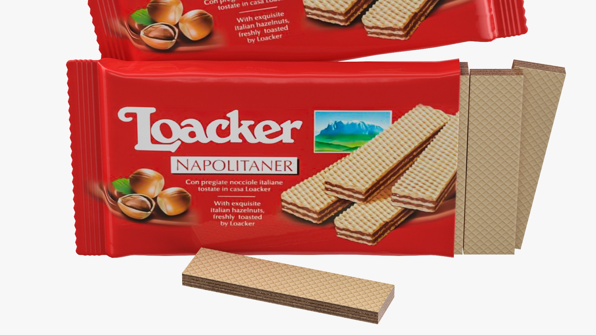 3D Model Bar Wafer Loacker - TurboSquid 1670235