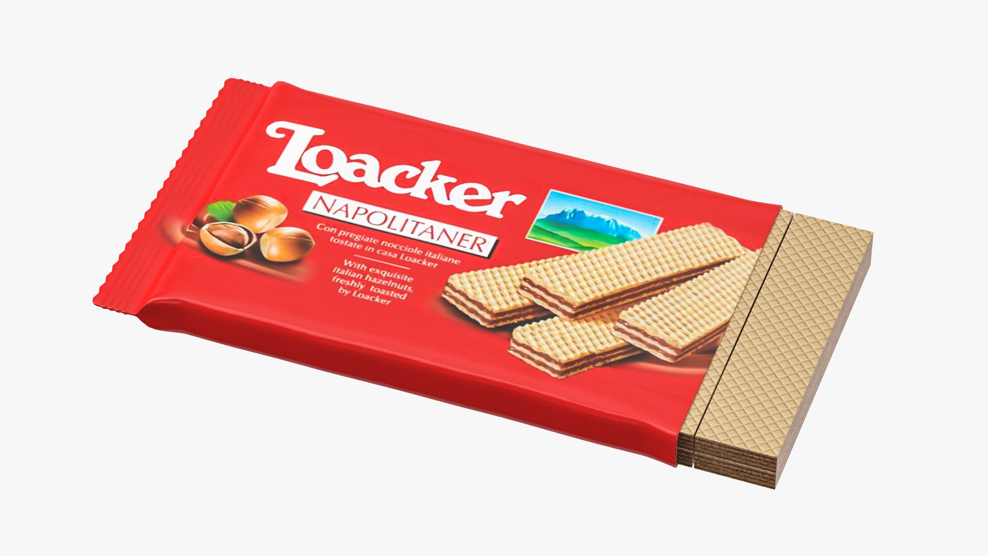 3D Model Bar Wafer Loacker - TurboSquid 1670235